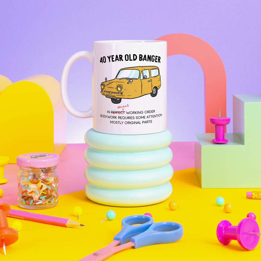 40 Year Old Banger Mug | Personalised 40th Birthday Gift & Arrow Gift Co