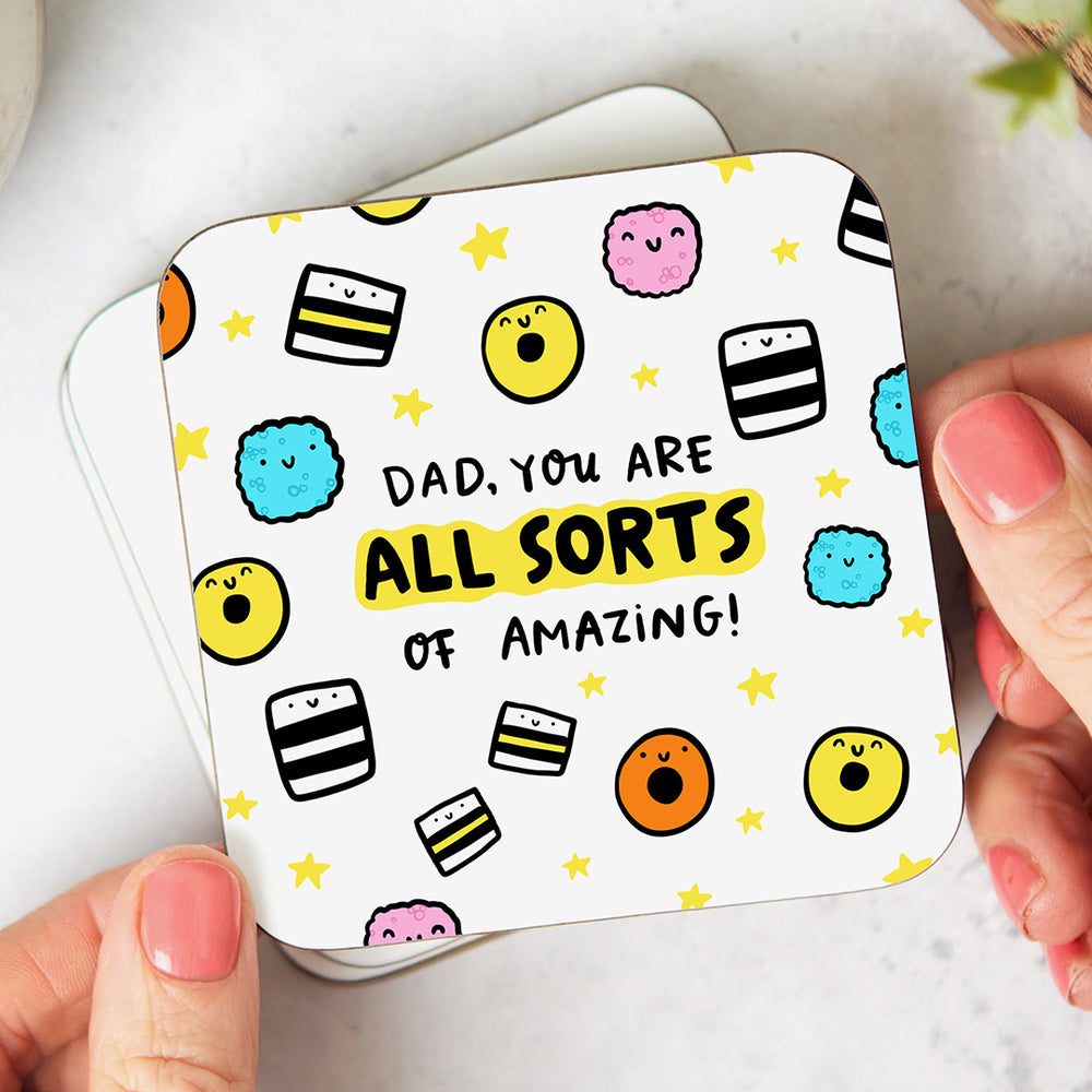 Amazing Dad Coaster: Dad You Are All Sorts of Amazing & Arrow Gift Co