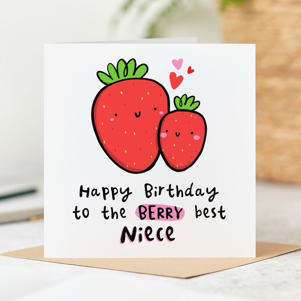 Berry Best Niece Birthday Card | Cute and Punny & Arrow Gift Co