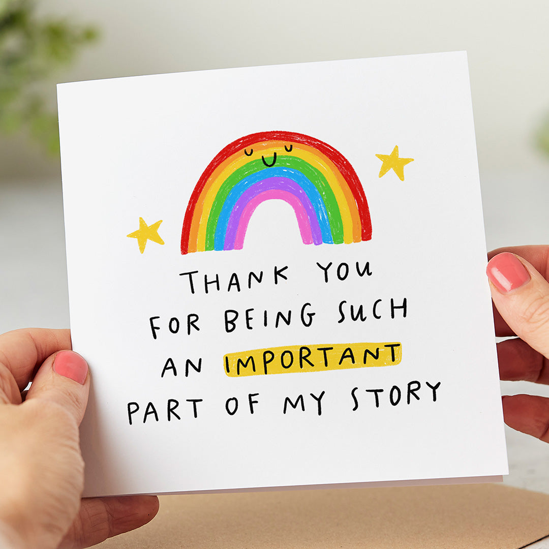 Thank You Card: Being an Important Part of My Story – Arrow Gift Co